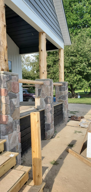 White Cedar Hollow Posts Wraps for 4x4 to 6x6 | Homestead Timbers ...