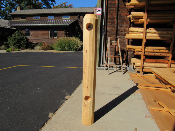 6" x 4' Cedar Line Post for Rapid Railing | Homestead Timbers ...