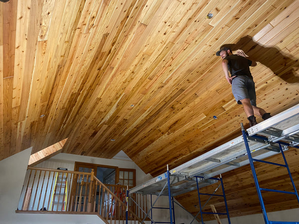 1" x 6" Western Red Cedar T&G Paneling | Homestead Timbers - Homestead ...