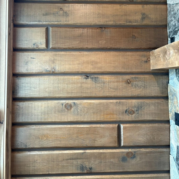 White Pine 2"x10" Beveled Log Siding - Homestead Timbers