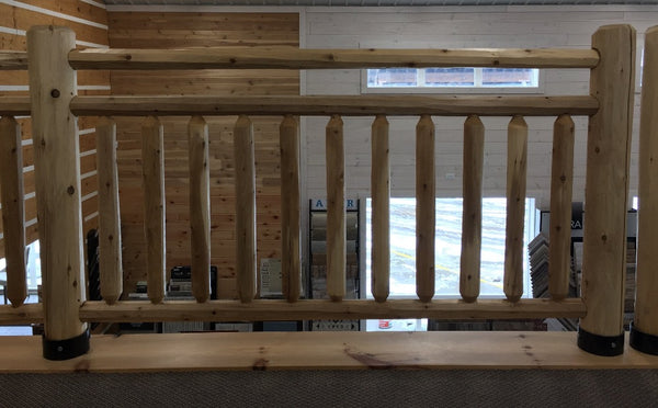 3" x 8' Cedar Double Top Rapid Rail System - Homestead Timbers