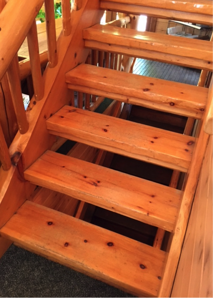 Timber Frame Staircase - Homestead Timbers