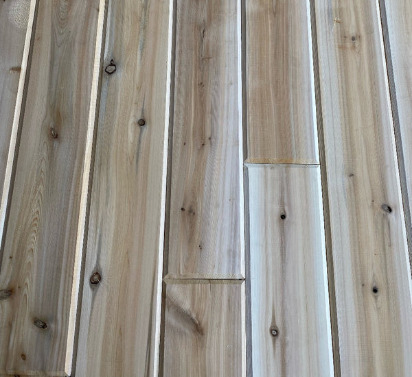 White Tongue And Groove Cedar Siding